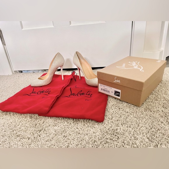 Christian Louboutin | Shoes | Christian Louboutin Merci Allen 0 Glitter ...